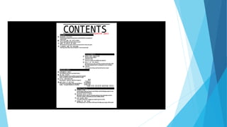 Contents page design in progress | PPT