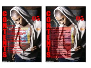 Contents Page Drafts | PPT