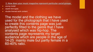 Contents page evaluation | PPTX