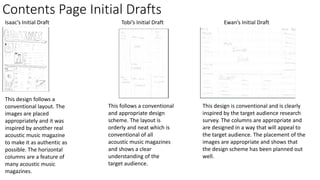 Contents page first draft | PPT
