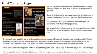 Contents page first draft | PPT