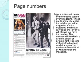 Contents page of a magazine | PPTX