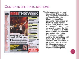 Contents page of a magazine ) | PPTX