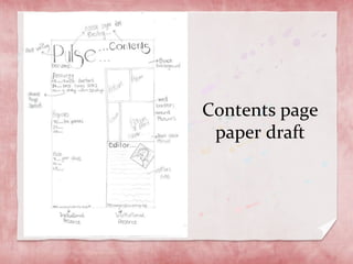 Contents page plans | PPTX