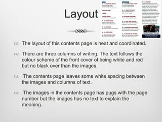 Contents page power point | PPT