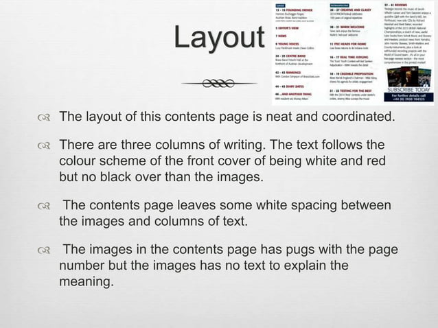 Contents page power point | PPT