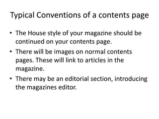 Contents page research | PPT