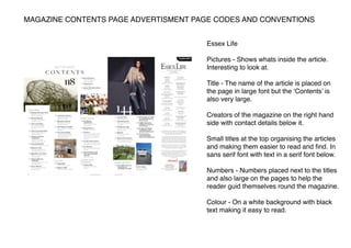 Contents page research pdf | PPT