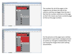 Contents page screen shots | PPTX