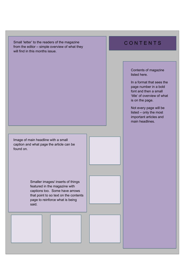 Contents skeleton layout | DOCX