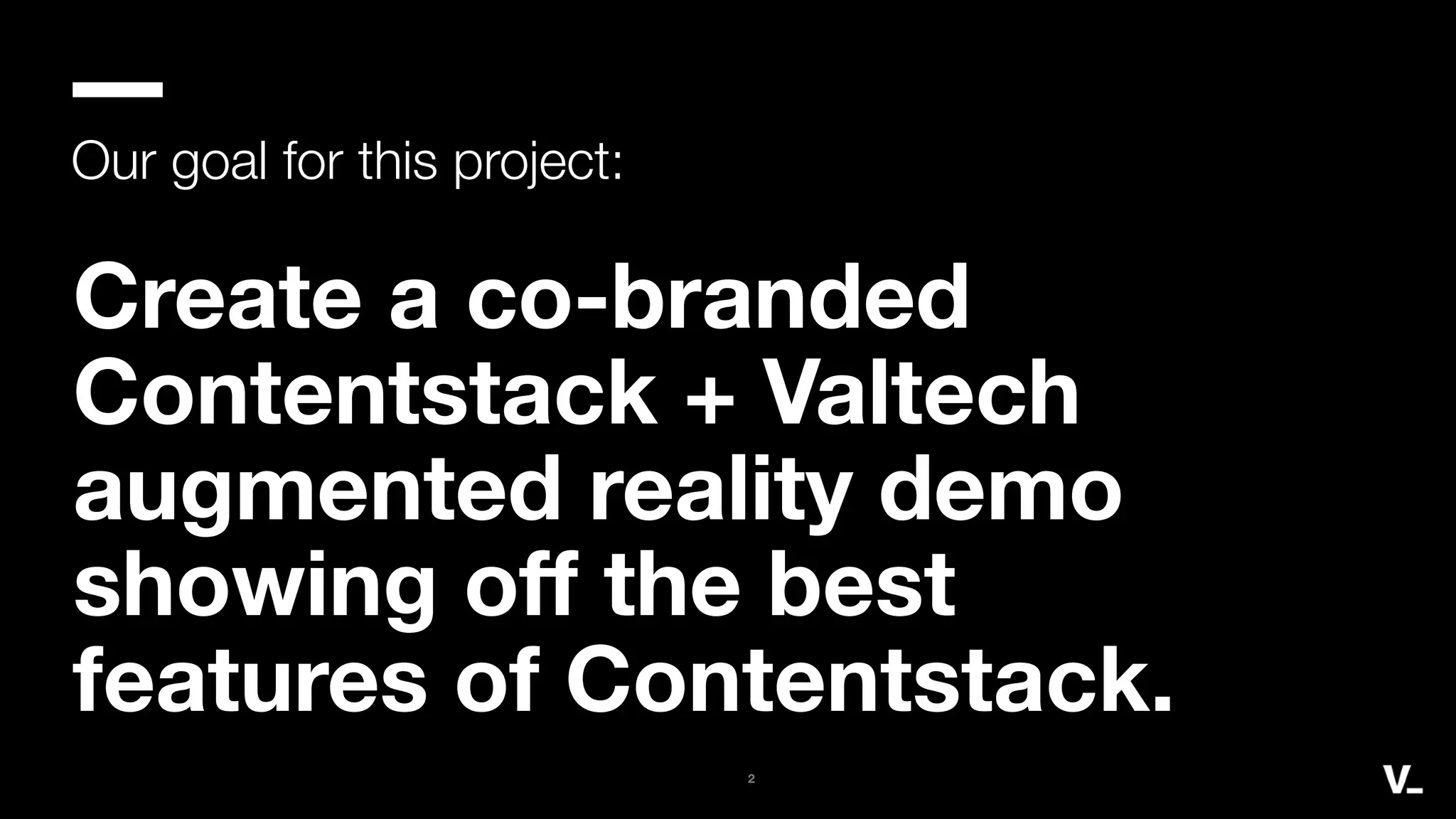 Pitch deck: Augmented Reality POC by Valtech and Contentstack | PDF