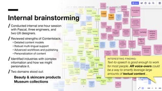 Pitch deck: Augmented Reality POC by Valtech and Contentstack | PDF