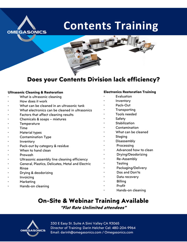 Contents Restoration Training | PDF