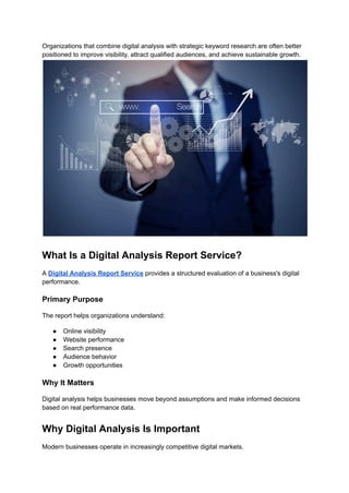 Digital Analysis Report Service: Leveraging Keyword Research for ...