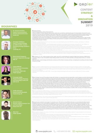 Content Strategy and Innovation Summit 2019, March 12-13, Berlin ...