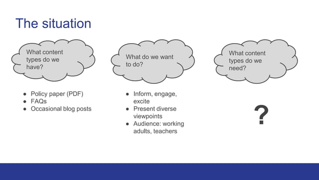Building a content strategy with content types