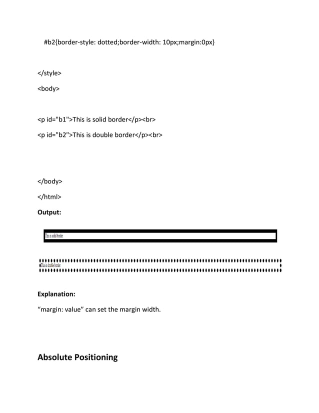 Content style in html with example - PhpGurukul Tutorials | PDF