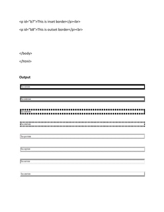 Content style in html with example - PhpGurukul Tutorials | PDF