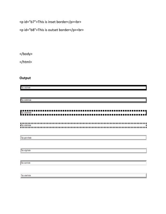 Content style in html with example - PhpGurukul Tutorials | PDF