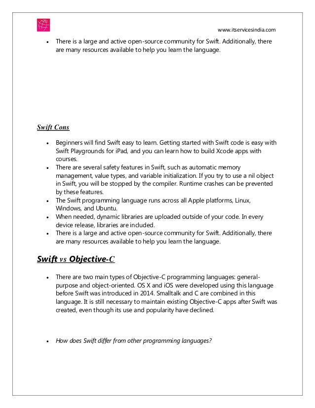 What is Swift App Development? | PDF