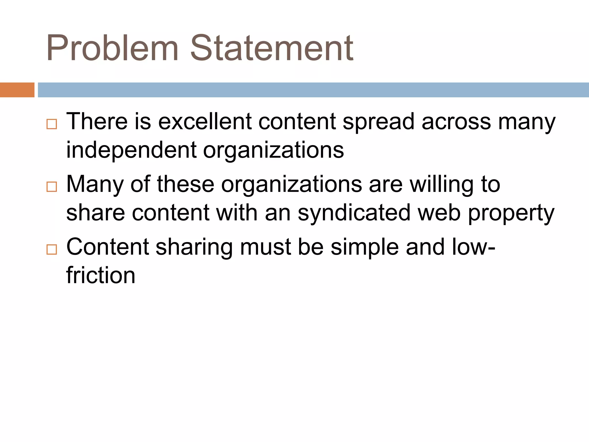 Content syndication | PPTX