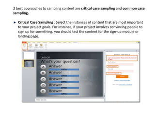Content testing | PPTX | Web Development | Internet