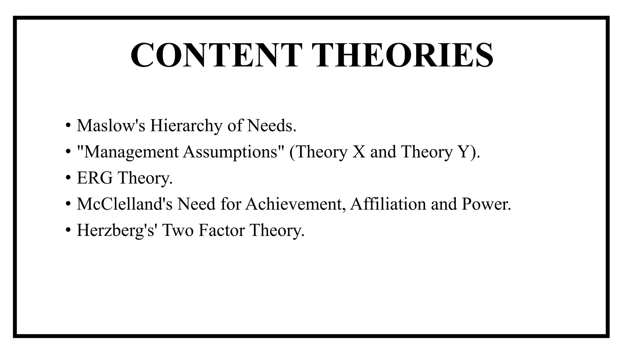 Content Theories | PPTX