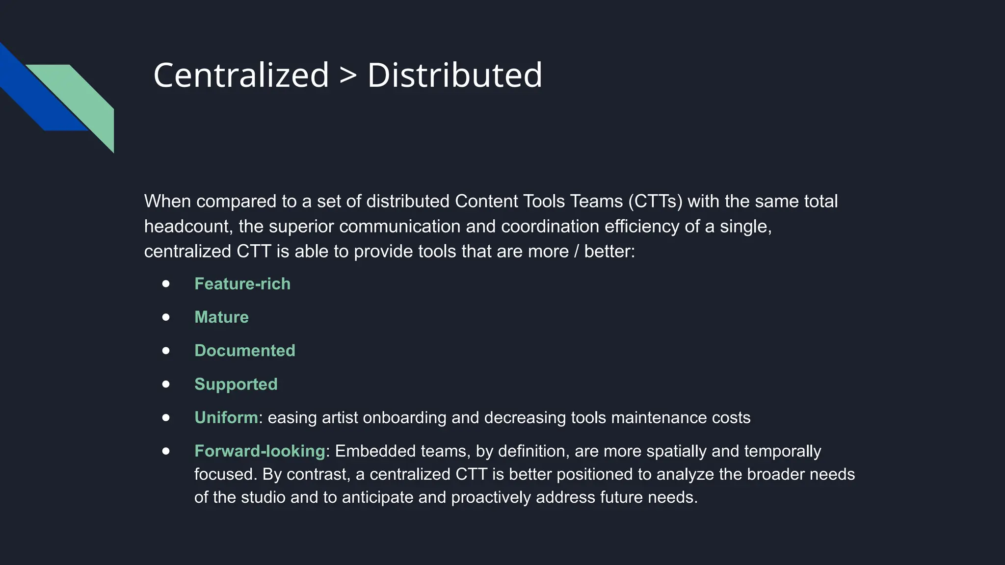A summary of the "spoke and hub" model for tools development | PPTX