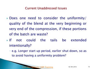 Content Uniformity and Blend Uniformity : Why FDA Withdrew the 2002 ...