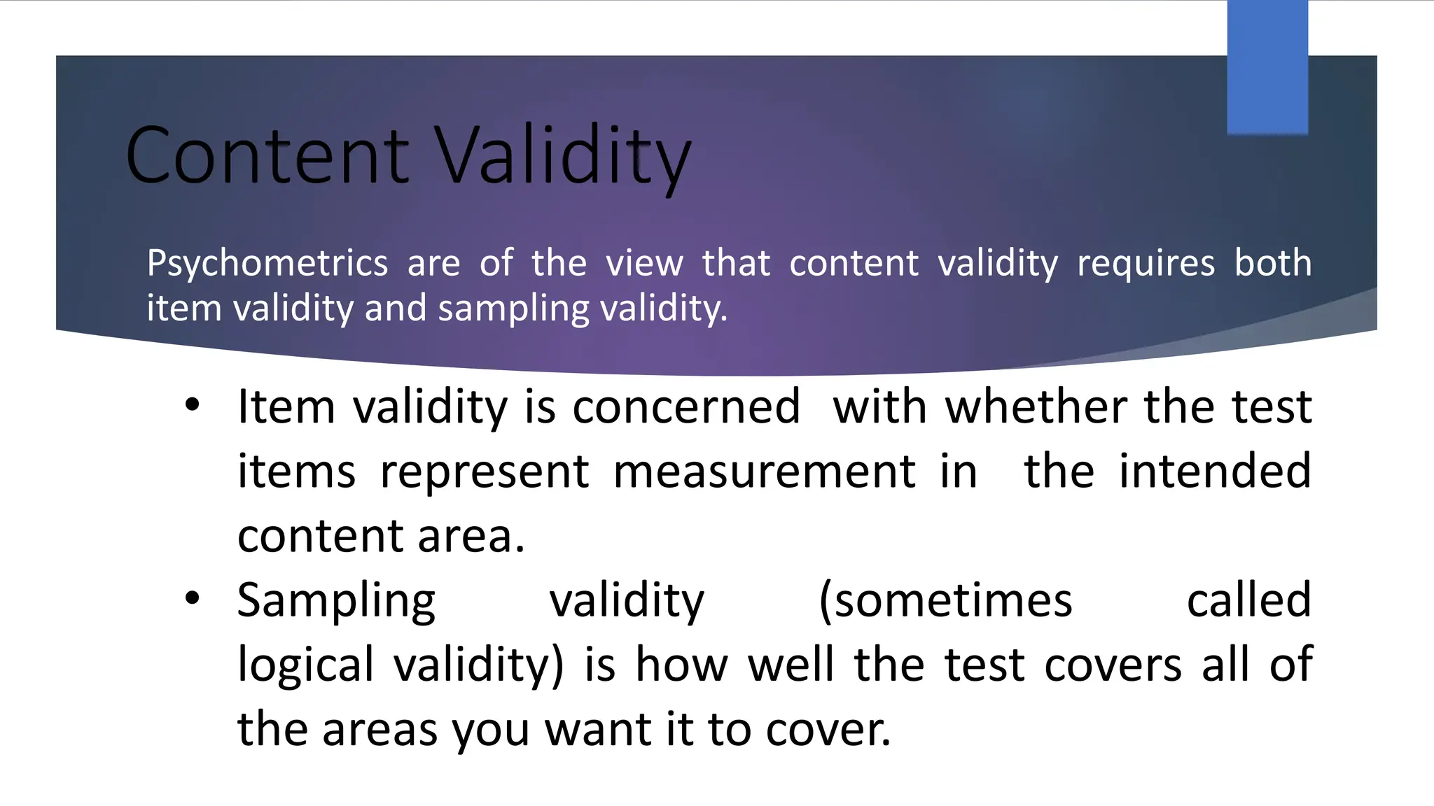 Content Validity: Types, Definition , Example | PDF
