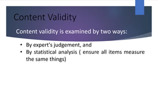 Content Validity: Types, Definition , Example | PDF