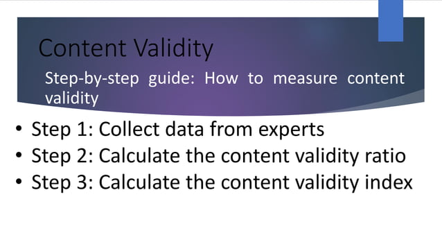 Content Validity: Types, Definition , Example | PDF Content Validity: Types, Definition , Example | PDF