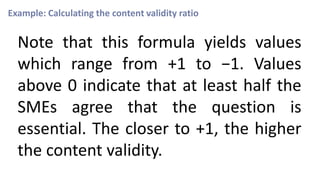 Content Validity: Types, Definition , Example | PDF