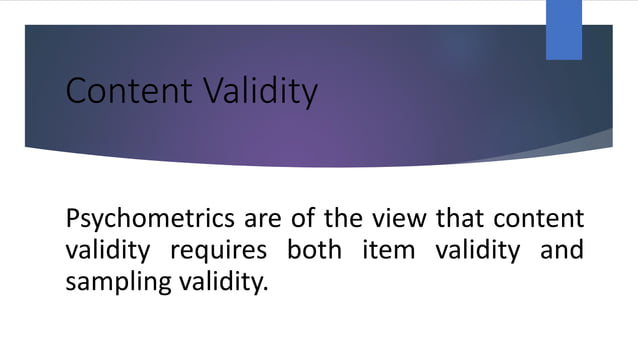 Content Validity: Types, Definition , Example | PDF Content Validity: Types, Definition , Example | PDF