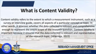 Content Validity and Construct Validiry in Qualitative.pptx