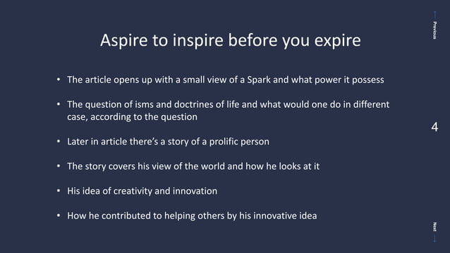 Aspire to inspire before you expire | PPTX