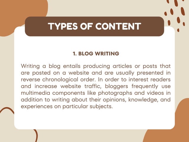 Content writing - types, need and strategy. | PDF | Content Production ...