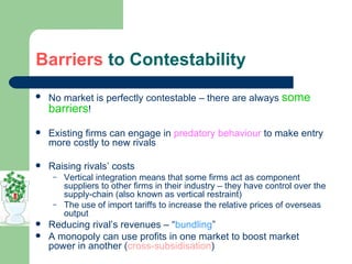 Contestable markets Re-Cap & intro to govt intervention | PPT ...
