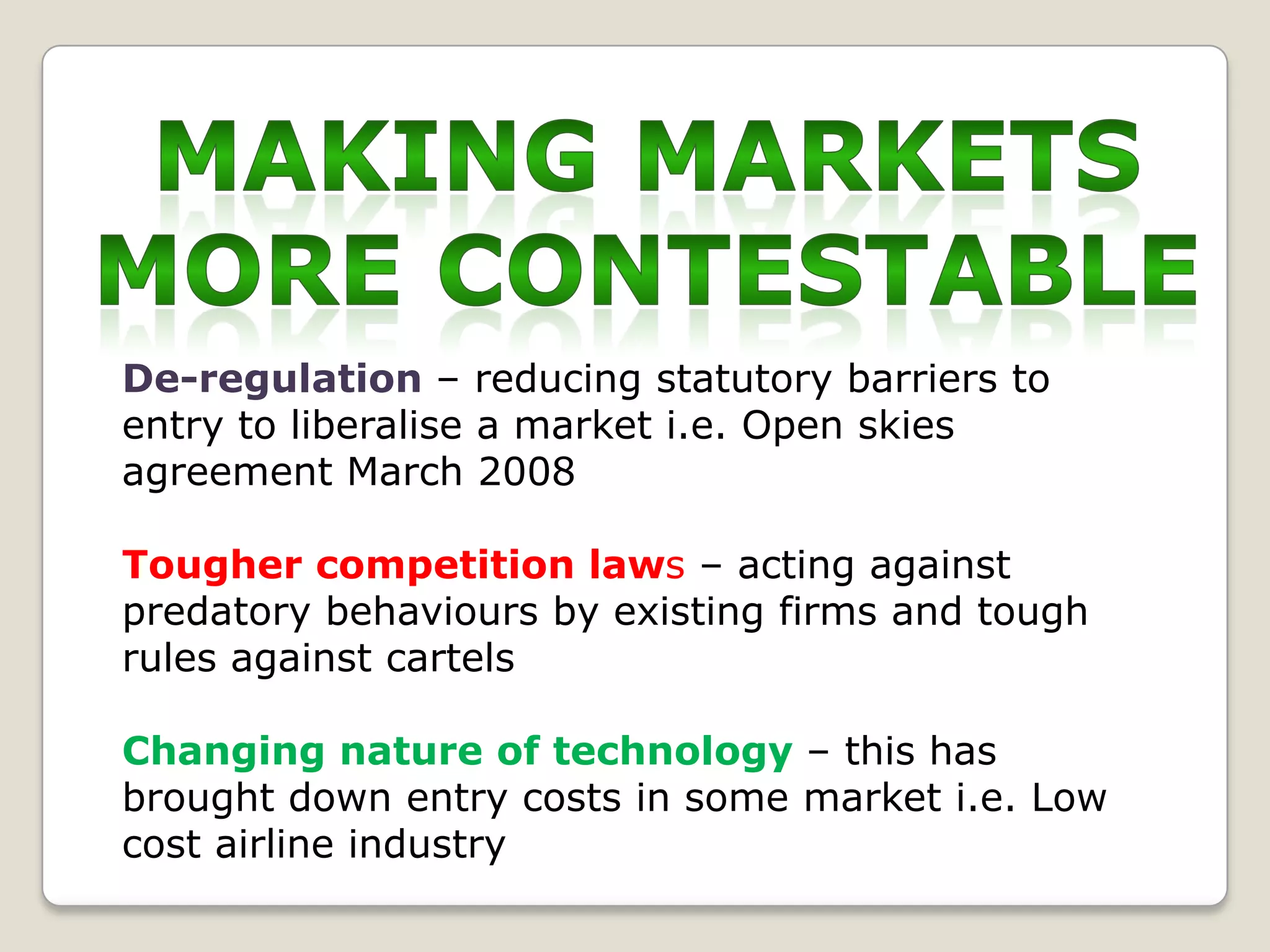 Contestable market slides slg new | PPTX
