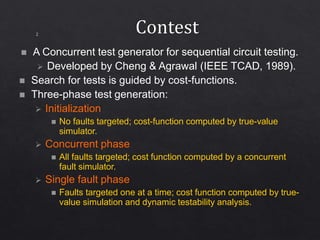 Contest_algorithm in VLSI testing .pptx | Simulation Video Games ...