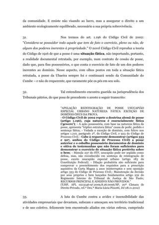 Contestação reintegração de_posse_cumbe | DOC