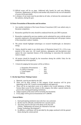 Contest guidelines2007 songposter | PDF