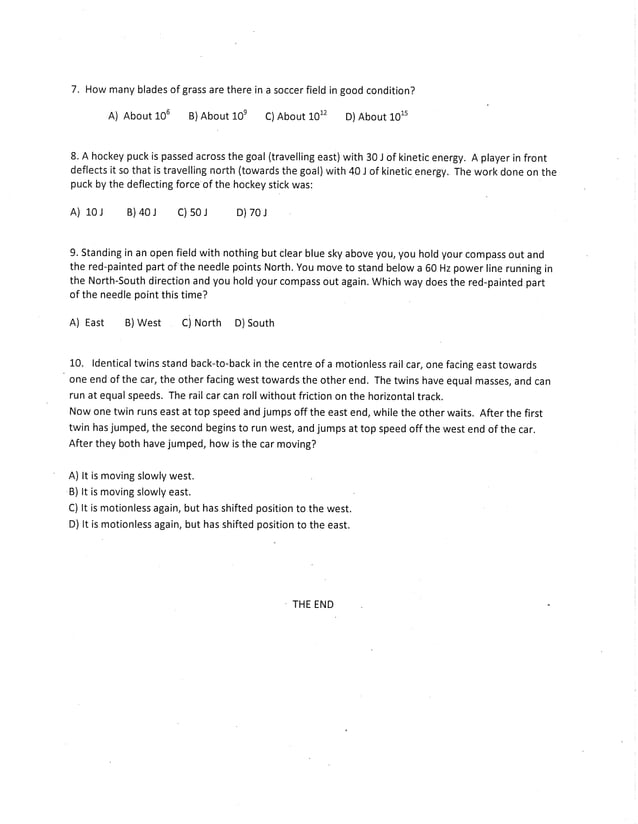 physics competition | PDF