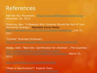 Contests gamification team16 | PPTX