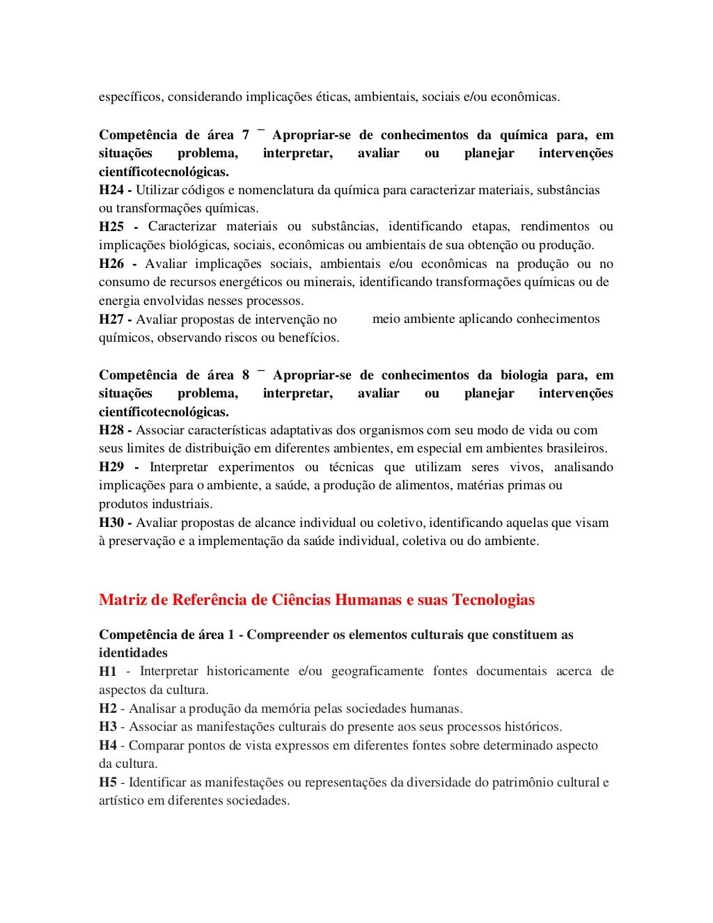 Conteúdo Programático Do Enem - BRAINCP