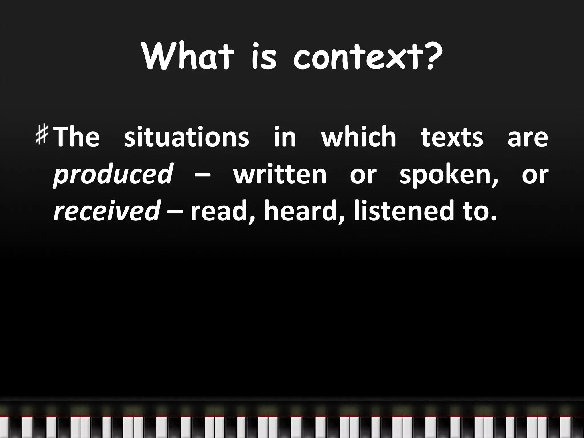 Context | PPT
