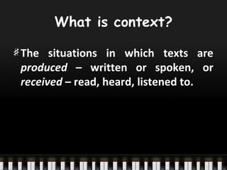 Context | PPT