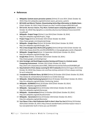 Context-aware Mobile Computing - a Literature Review | PDF