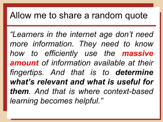 Context-Based-Learning-_- | PPT