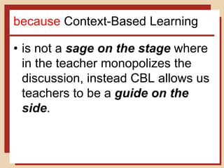 Context-Based-Learning-_- | PPT